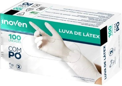 Luva de Latex Inoven com Pó 100un – Distribuidora Limpo